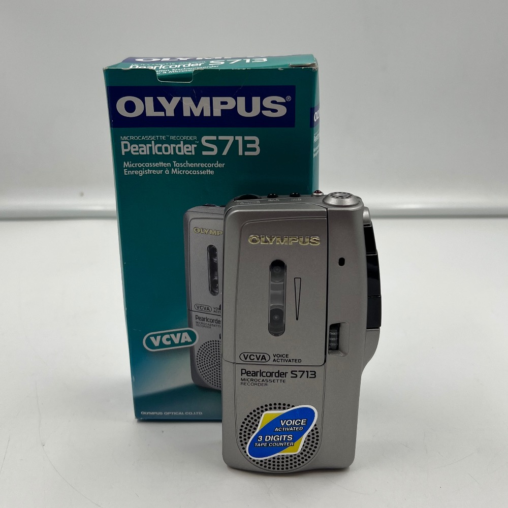 Pre-owned OLYMPUS PEARLCORDER S713 MICROCASSETTE RECORDER - Own4Less